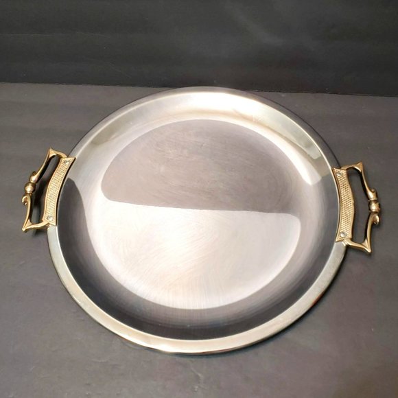 Kromex | Dining | 96s Metal Bar Serving Tray Kromex Martini Tray Mcm ...